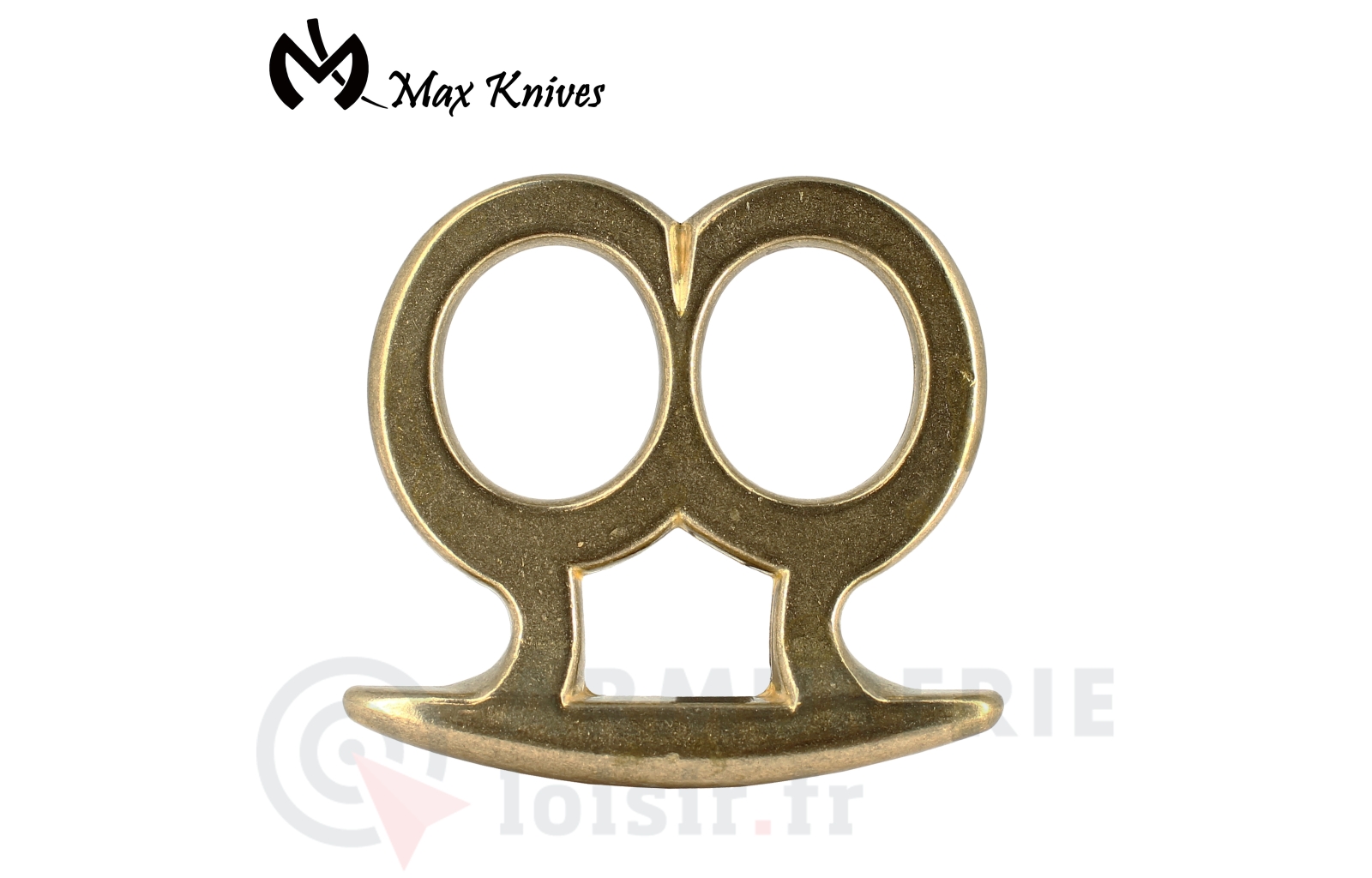 Poing Américain de défense Max-Knives 2 Doigts Laiton - Armurerie Loisir