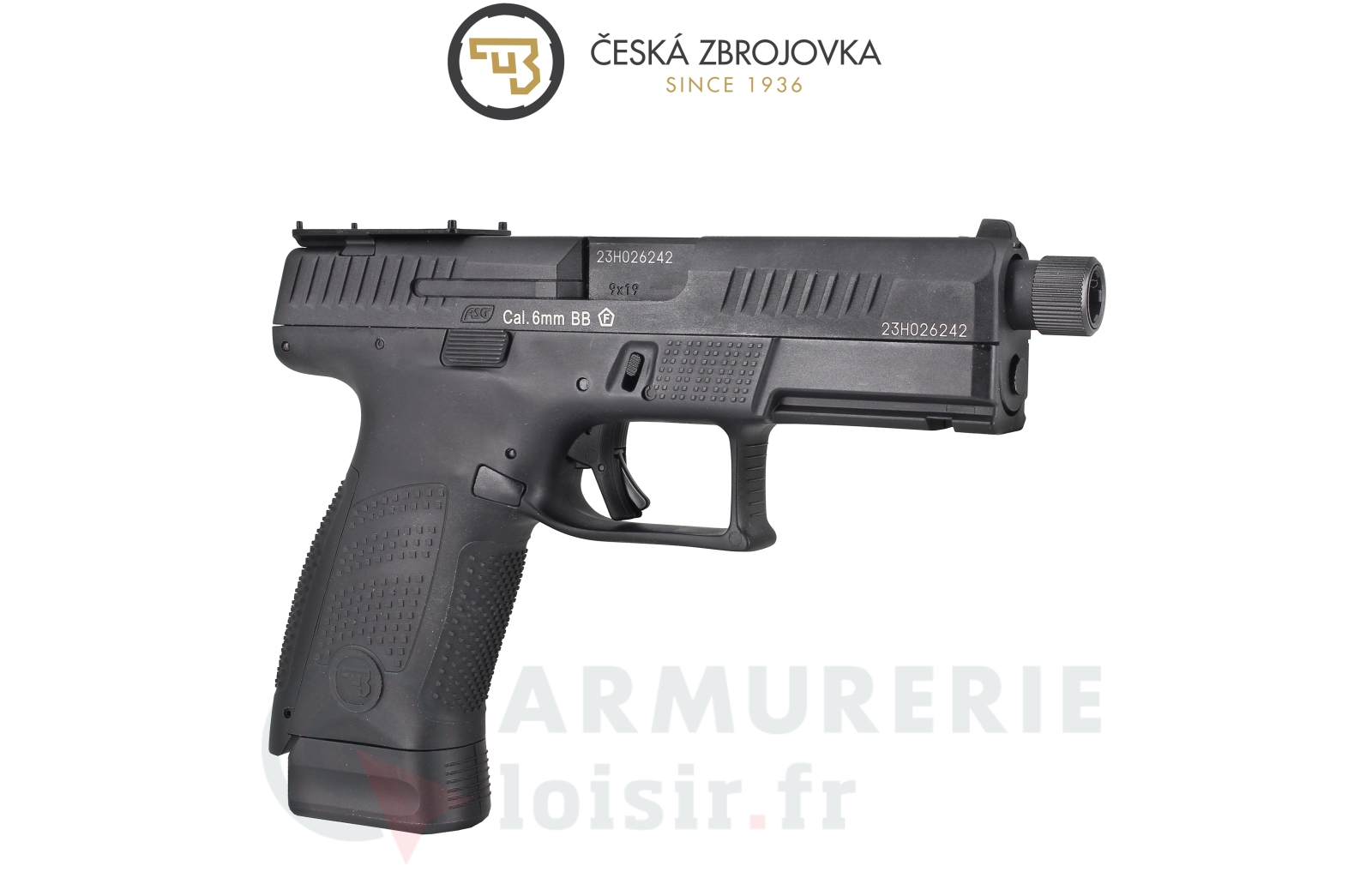 Pistolet ASG CZ P-10C CO2 GBB - 6mm (1.05 joule) - Armurerie Loisir