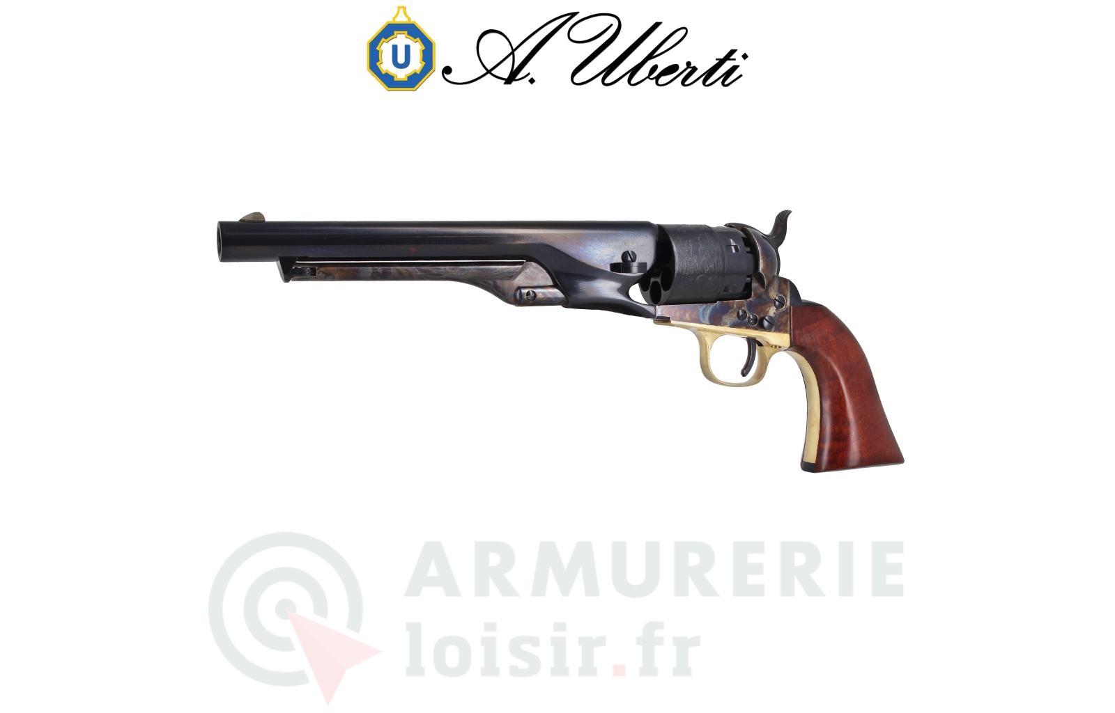 Revolver poudre noire Uberti 1860 Army 8" - .44PN - Armurerie Loisir