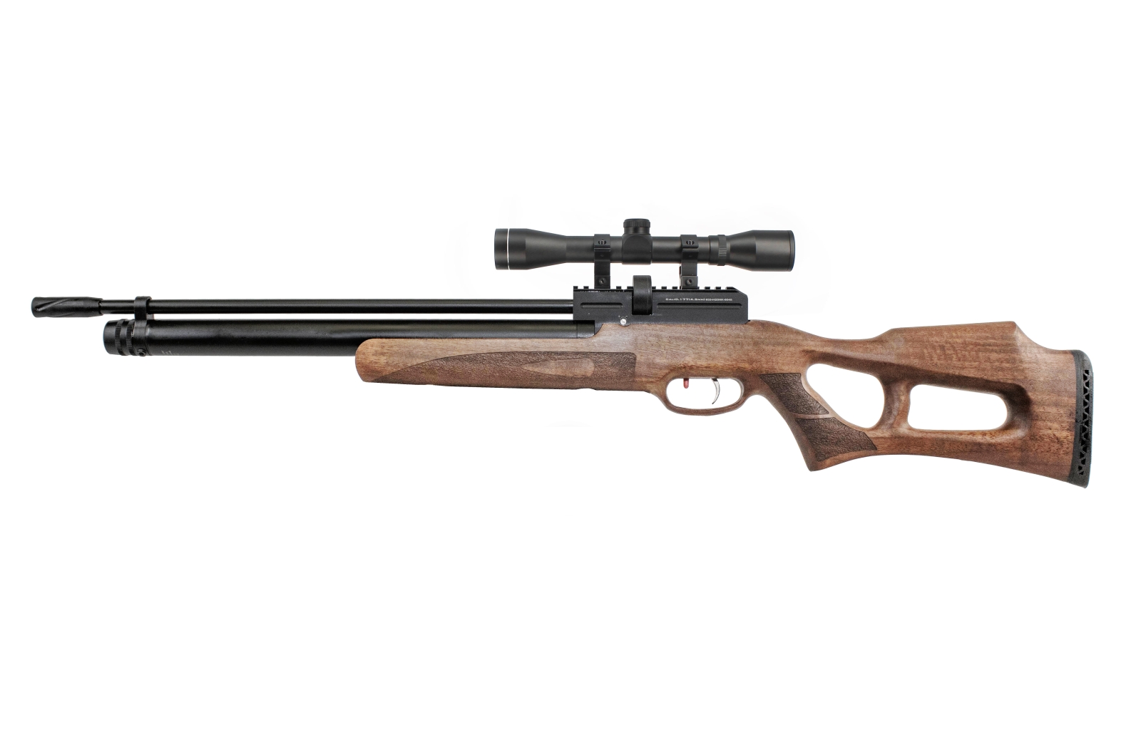 Carabine PCP Elite Airgun Predator W (bois) avec Pompe - 4.5mm (19.9 J ...