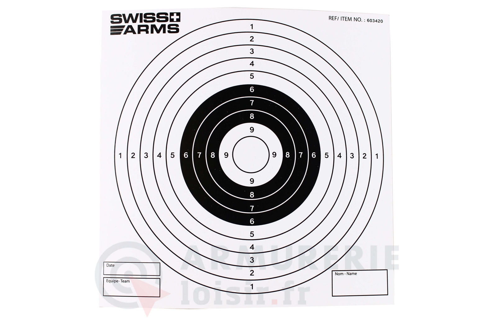 50 cibles Swiss Arms 14x14 - Armurerie Loisir