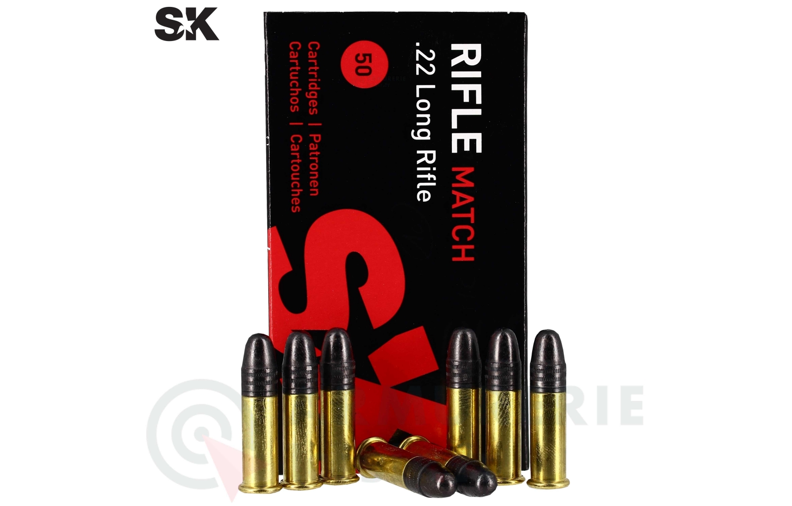 Cartouches SK Rifle Match 22lr 40gr - Armurerie Loisir